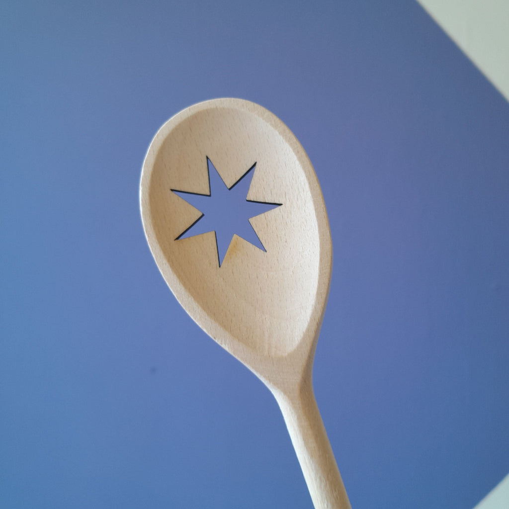 Star Wooden Spoon - Laser Cut with Unique Kitchen Utensil